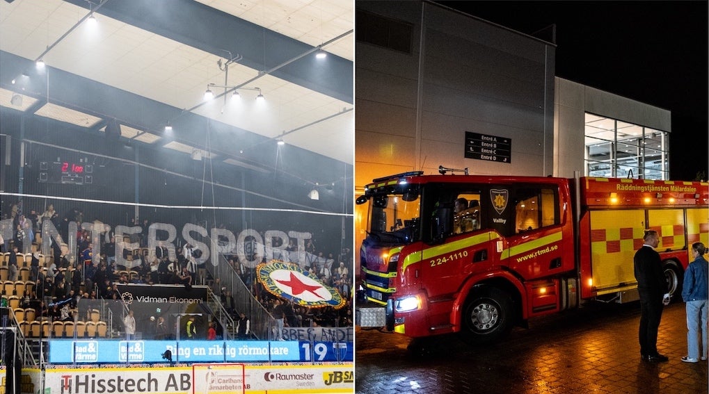 Polisanmälan efter pyroteknik och bråk - HockeyNews