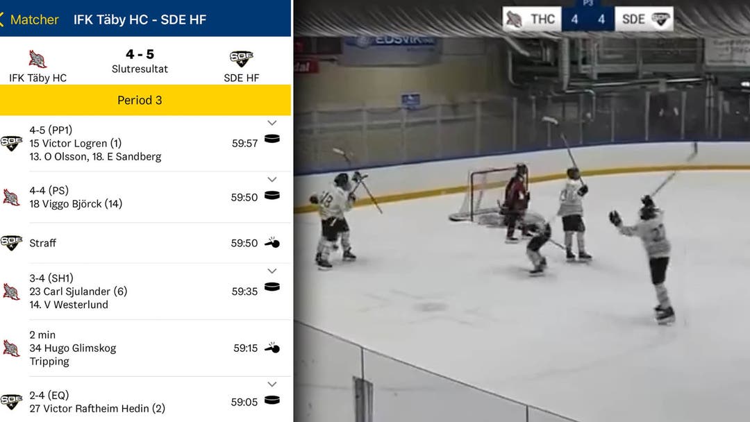 Osannolika slutminuten – fyra mål på 52 sekunder - HockeyNews