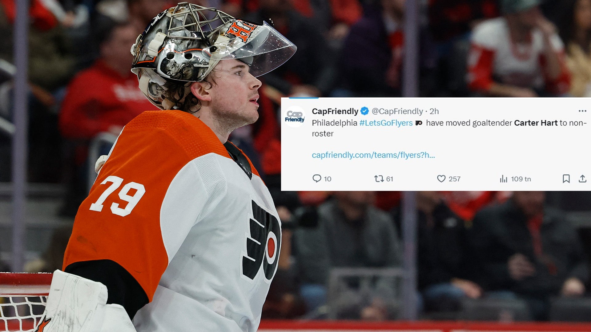 Carter Hart har gjort sin sista match för Flyers - HockeyNews